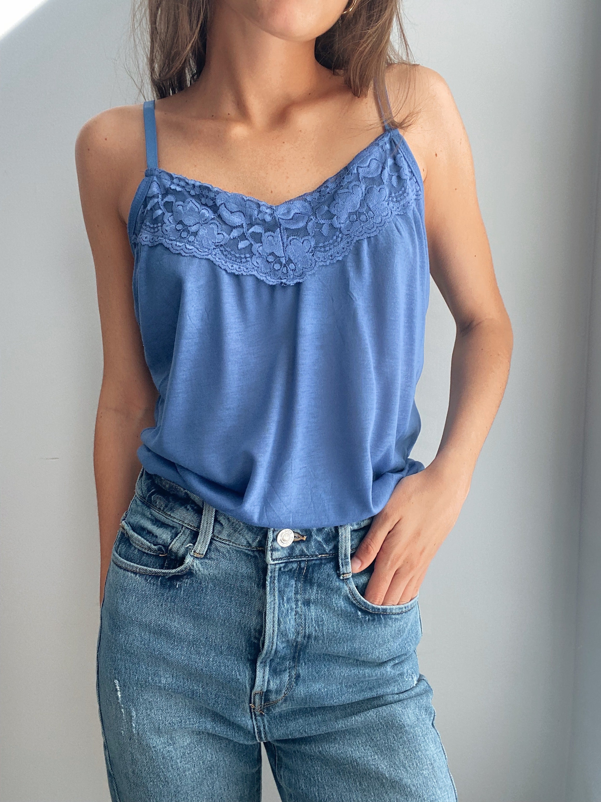 Blue Lace Cami Feelinblue